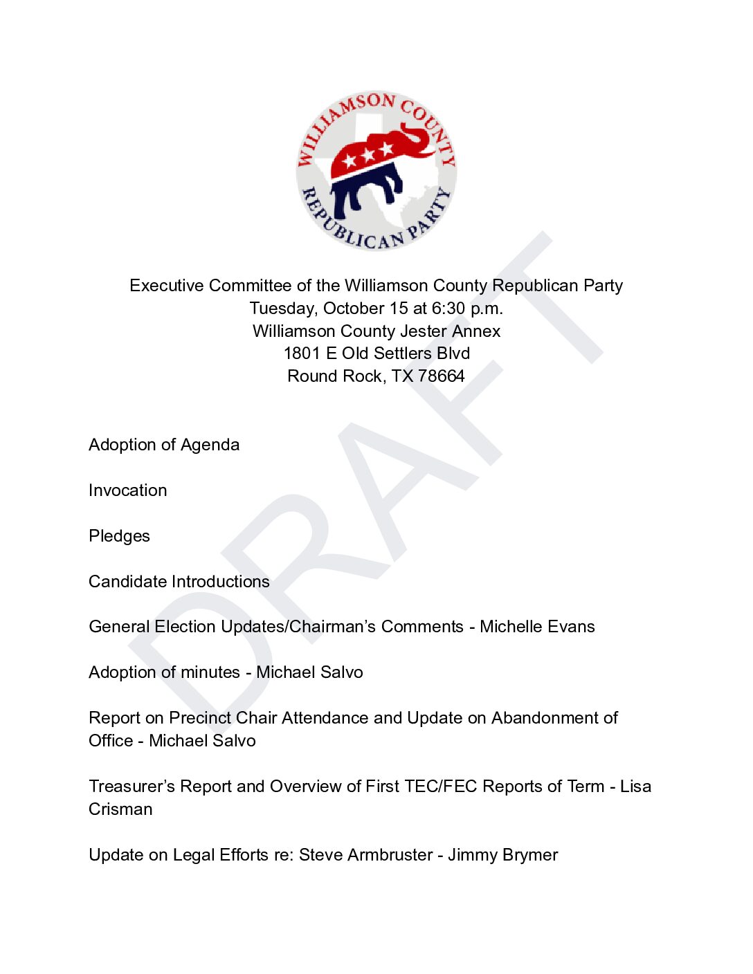 Access Required - Williamson County Republican Party